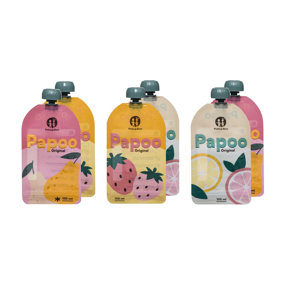 PETITE&MARS Papoo Original baby pouch set, 6 pcs | petiteetmars.com