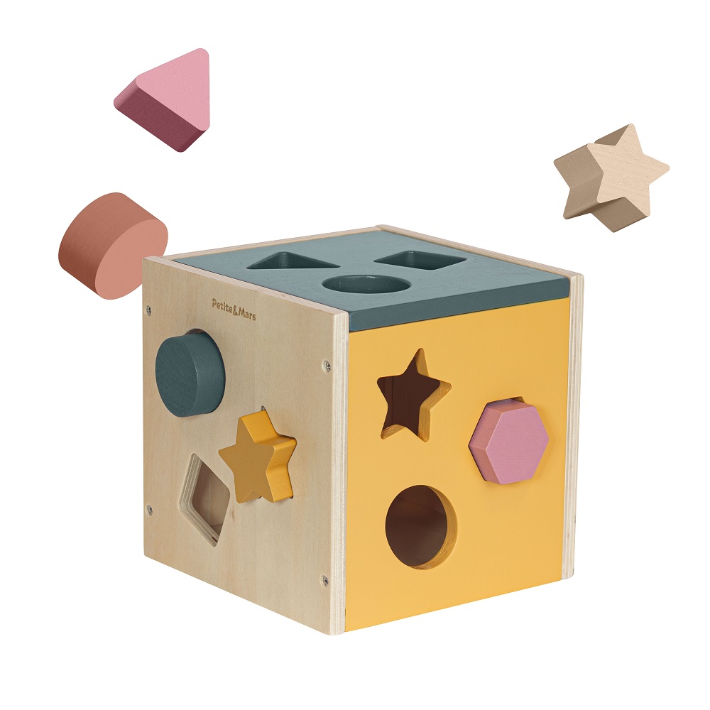 PETITE&MARS Wooden toy – sorter Gravity Wood of Mars 12m+ Aurora Pink ...