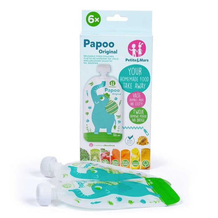 PETITE&MARS Papoo Original baby pouch set, 6 pcs | petiteetmars.com